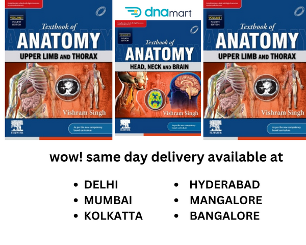 Textbook of Anatomy 4e 3 vol set 2023 by Vishram Singh | DNAMART.IN