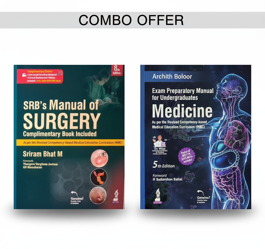 Combo - SRB Surgery 8th Edition + Archith Boloor Medicine 5th Edition ...